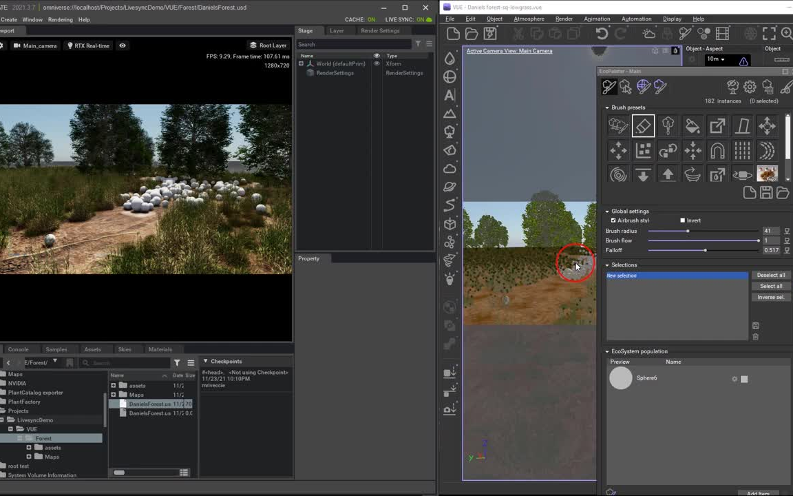 VUE Omniverse maya unrealengine