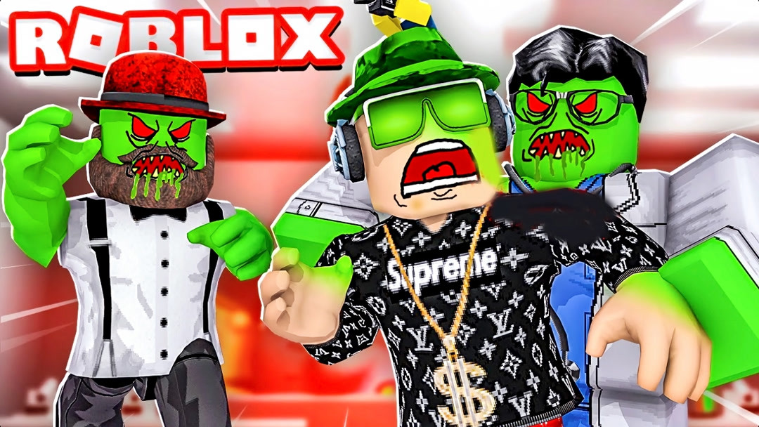 Roblox新感染模拟器:丧尸感染大乱斗!我成了超级丧尸!小格解说