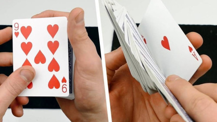 魔术教程:纯手法扑克牌手中数字瞬间改变,知道后很简单