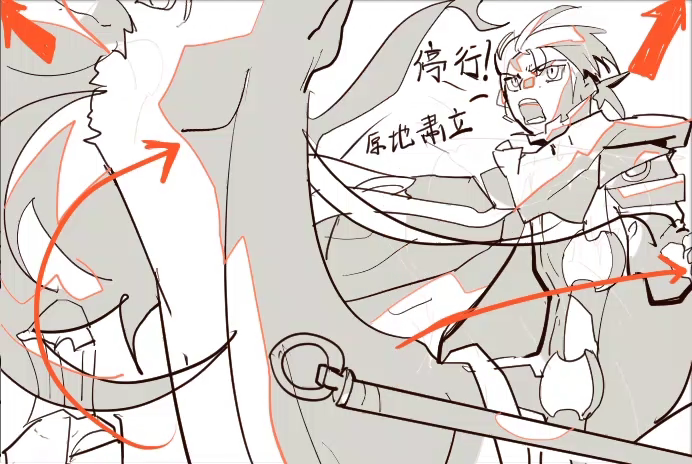 第一次自己设计动画分镜什么的…(๑•̌