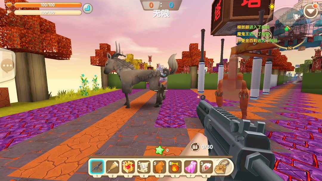 迷你世界 多人对战骑着恐龙虐对手 侠客解说