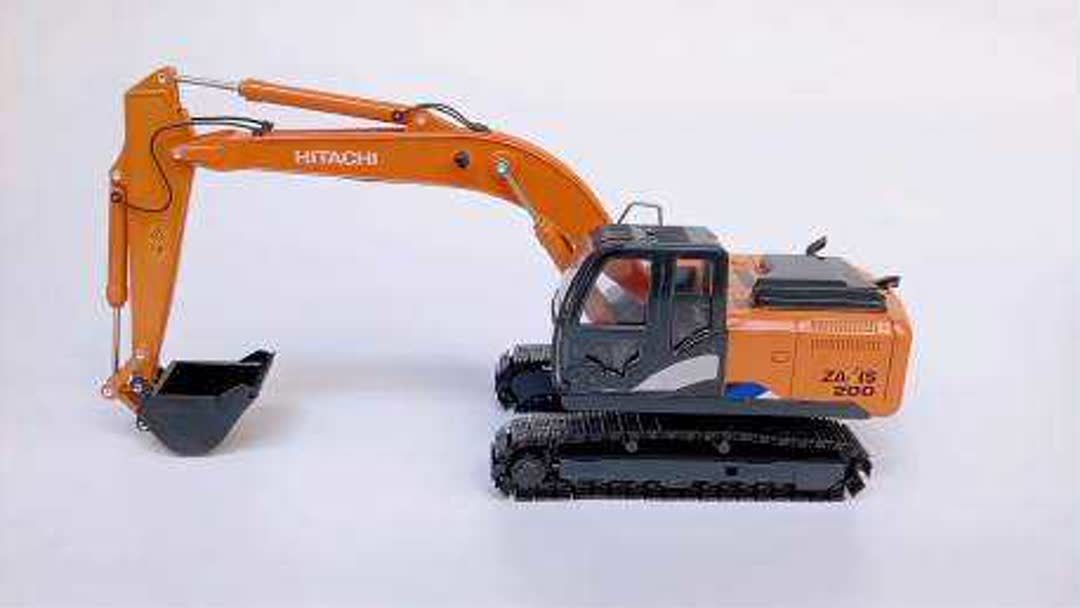 日立ZAX200210黑斗仿真原厂合金属挖掘机模型钩手办工程车模