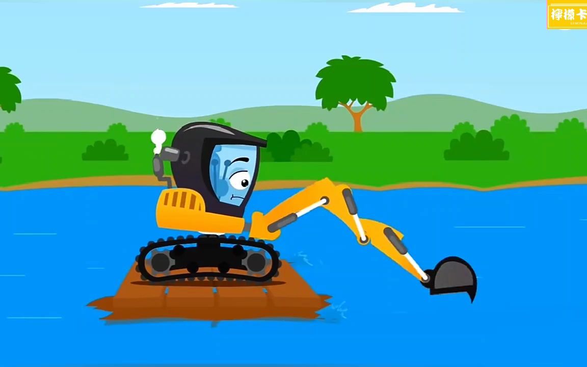 汽车总动员:掉进河里的挖掘机被谁救出来了呢?