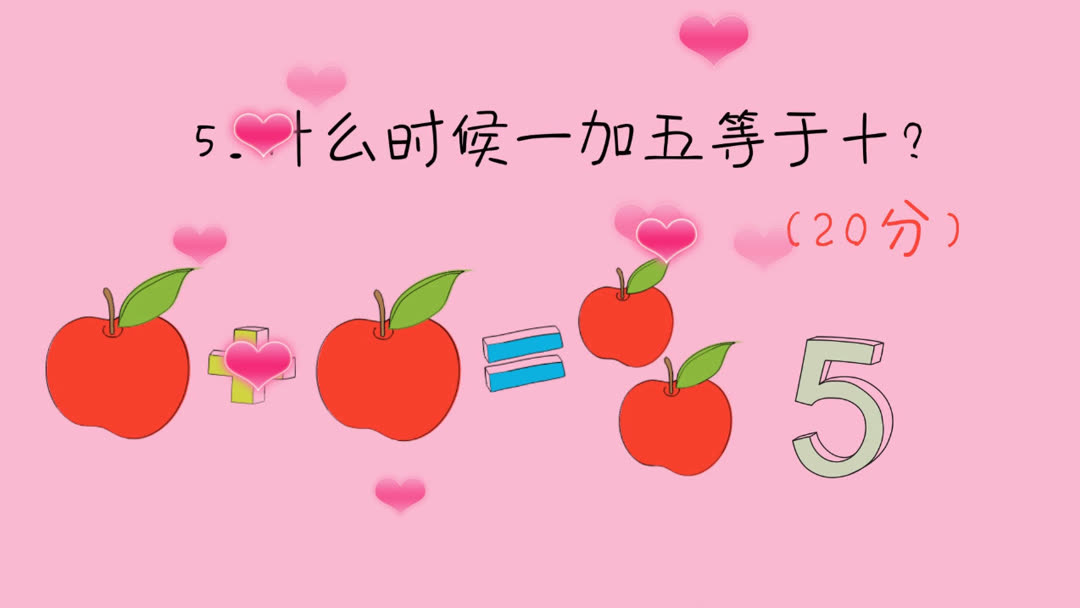 脑筋急转弯:算数时,什么时候一加五等于十?