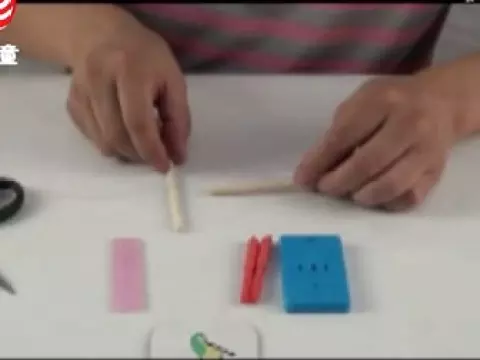小玩童科技小制作 儿童科学实验玩具 DIY 笼中鸟