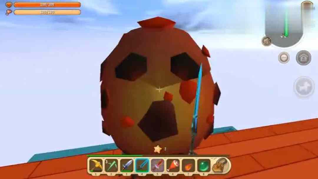 迷你世界联机百米高空中的房子到了晚上哪里都有怪物