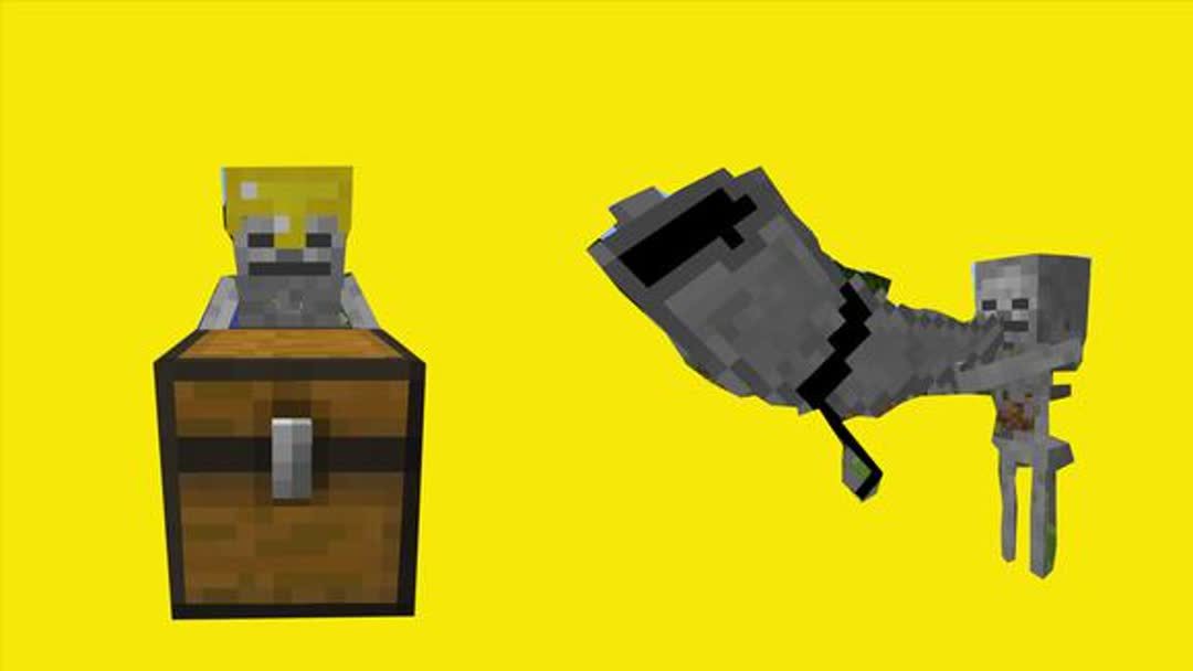 我的世界怪物传说:小白吹号角,骷髅听了一剑秒杀钻套的玩家