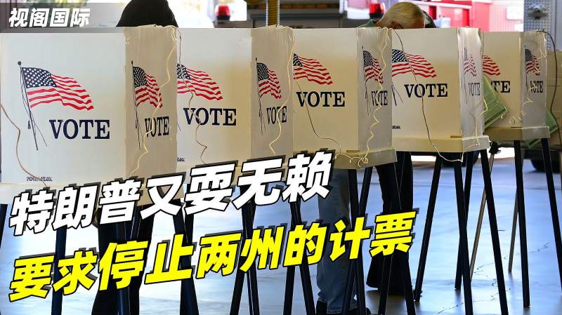 又开始耍无赖了!特朗普向美国两州提起诉讼,要求立即停止计票