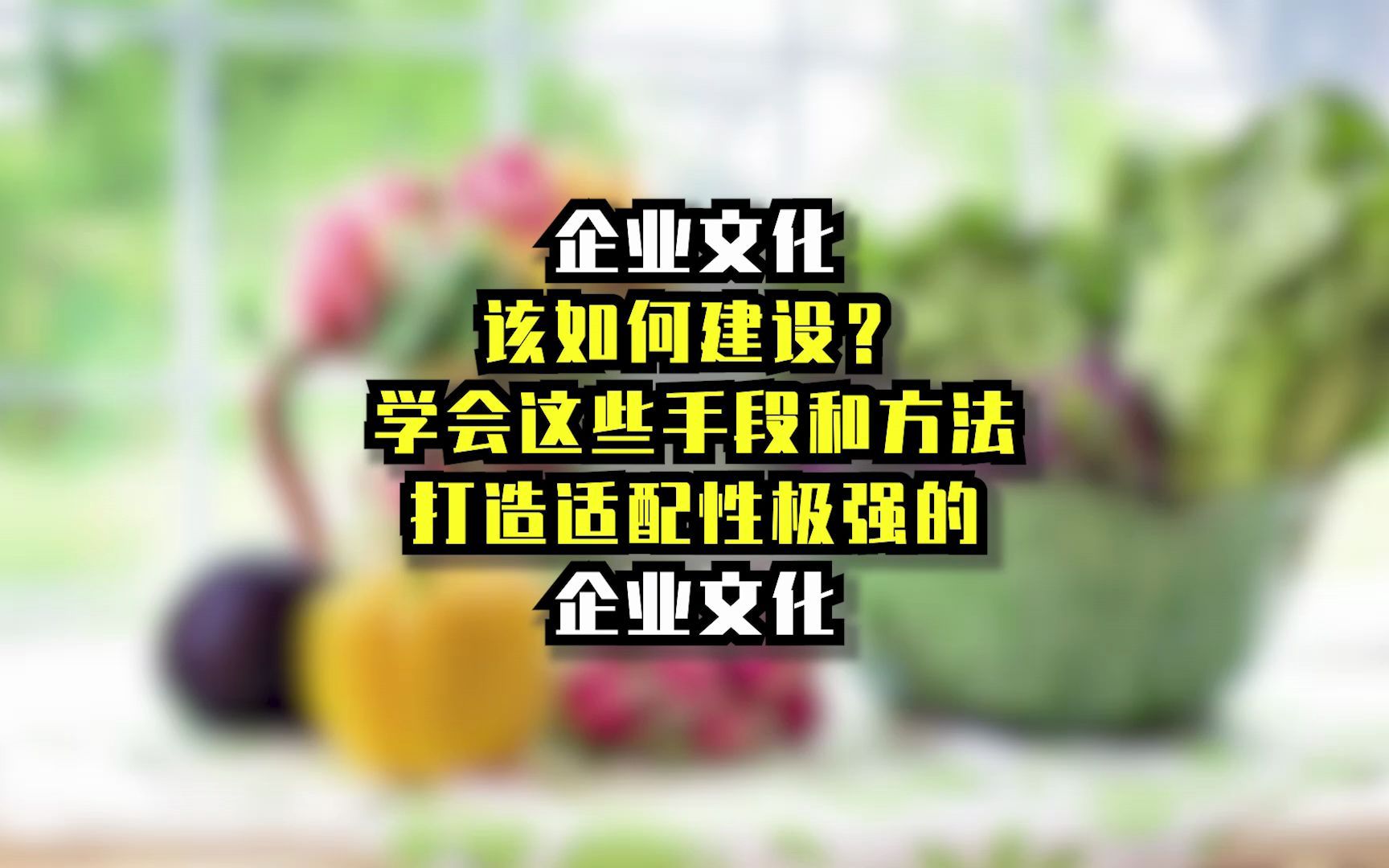 企业文化要这样建设!