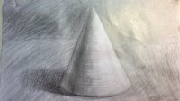 素描基础教程_新手素描自学正确的握笔方法以及用排线给石膏几何体...
