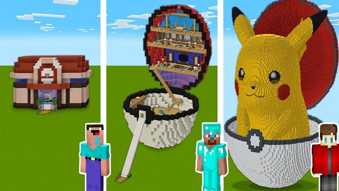 MC动画:如何在我的世界中建造宝可梦精灵球