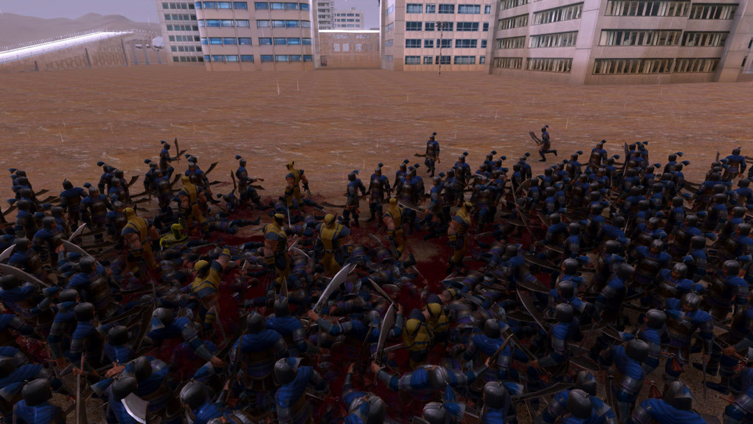 史诗战争模拟器 10个金刚狼敢挑战1万中国士兵 谁跟你们的勇气