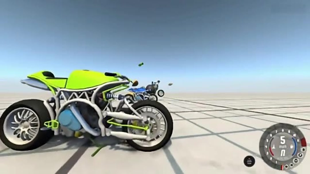 [小煜]BeamNG 一辆卡车能撞坏多少摩托车 车损游戏 毁车 车祸模拟器 ...