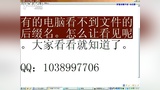 电脑怎么改文件的后缀名