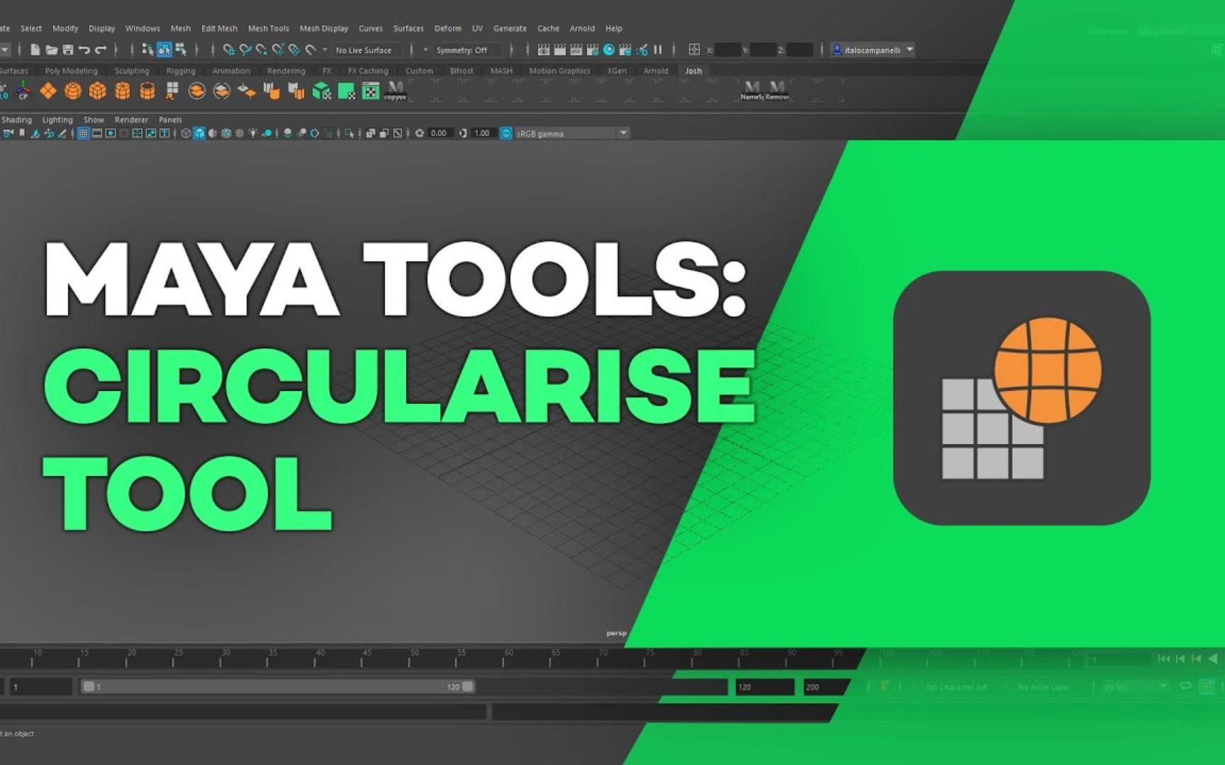 Maya 的 Circularise 工具