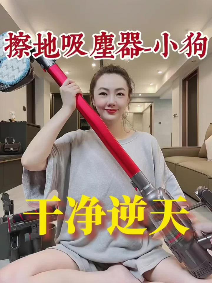 #创作灵感 多功能演示 小狗擦地吸尘器吸拖一体机T12小狗t12 Pro ...