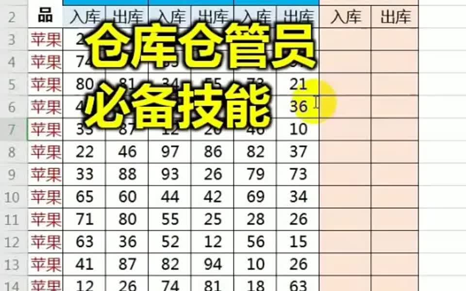 仓库管理员必备的WPS技能~你学会了 吗?