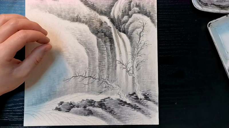 小鹿讲解山水画皴法米点皴