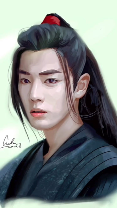 当灵魂画手遇上肖战,你能坚持几秒#陈情令 #魏无羡
