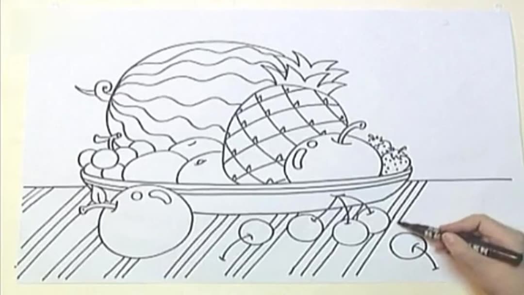 儿童画教学《好吃的水果》第2课