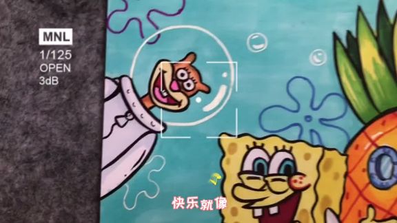 #马克笔手绘 #海绵宝宝 #原创作品 快乐是什么?