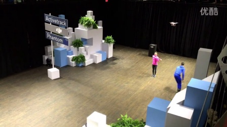 大疆精灵4追随避障功能演示