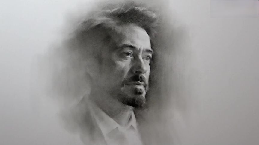 钢铁侠素描过程教学