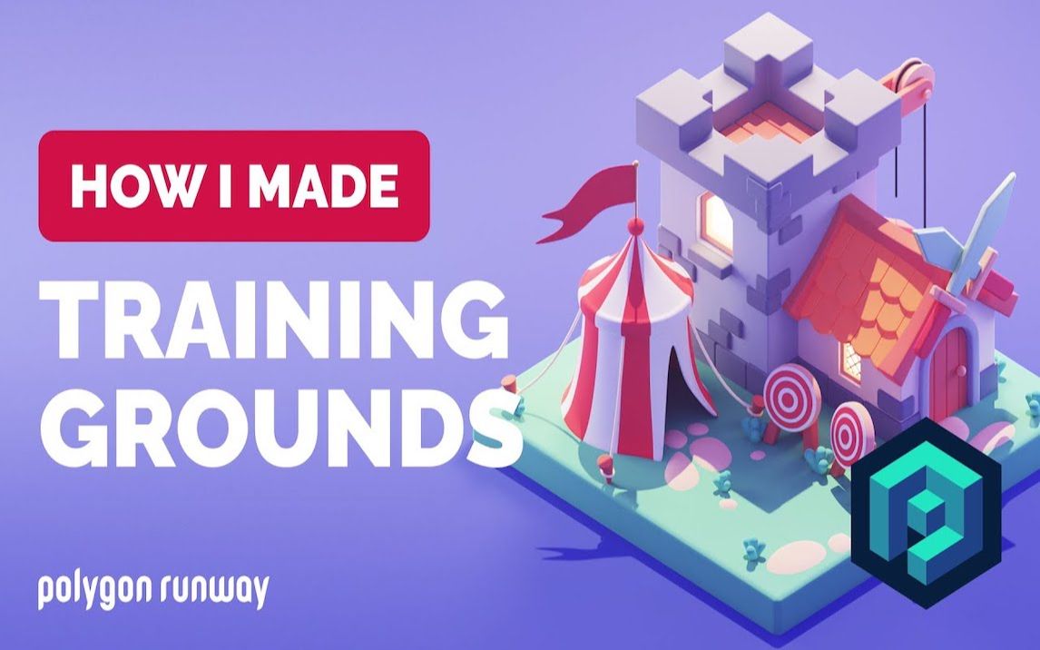 【Blender 2.9】训练场赛事 - 3D建模与绘制过程