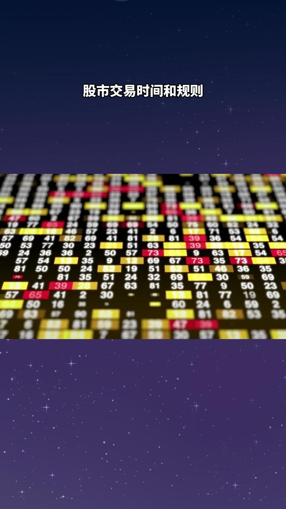 股市交易时间和规则