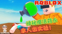 波波仔的Roblox游戏日记 第一季 第100集 药水模拟器:波波仔变成魔法...