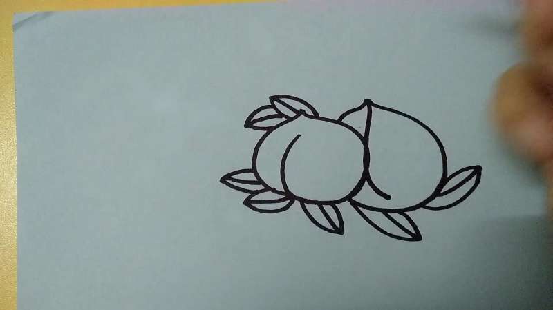 简笔画教程——教你画好吃的桃子