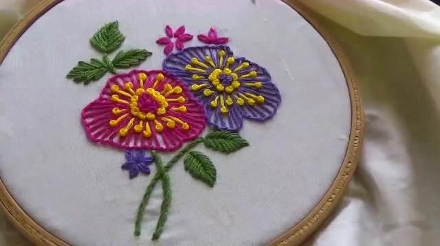 初学者哪种刺绣好?简单好看绣花小图案,你也可以试试的
