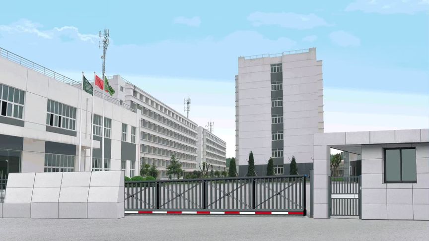 英龙智能悬浮门动画展示#伸缩门十大品牌 #英龙智能 #悬浮门