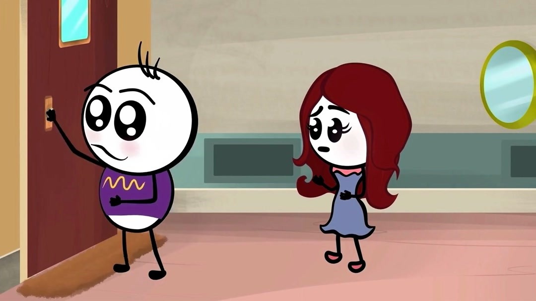 禾末动画片:乘坐电梯不给女友让座,结果很伤人意外!