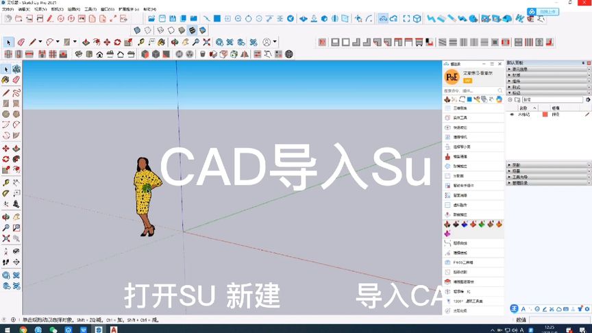 cad图如何导入Su