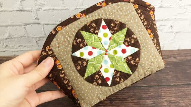 小碎布拼接包,归纳零钱很实用,方法很简单,一学就会