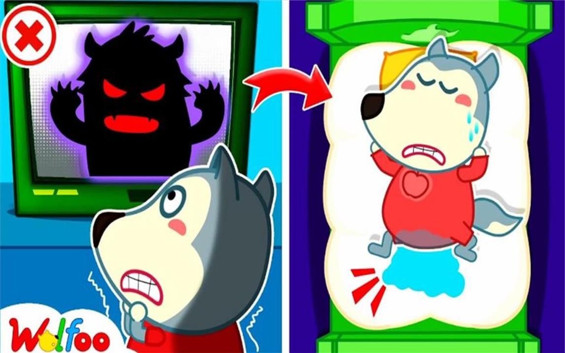 儿童动画:沃夫每次晚上睡觉,总是能尿床,这是为何呢?