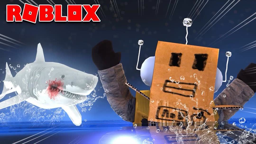 Roblox海底世界故事模拟器!水族馆游玩遇到幽灵大白鲨!