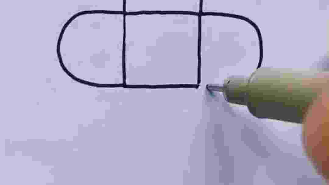 用正方形画一个燕子风筝,简笔画,3秒学会,简单实用!