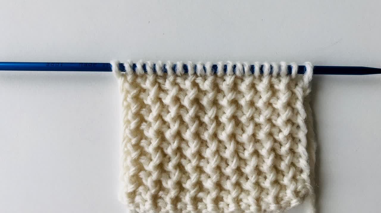 棒针花样外国平针编织