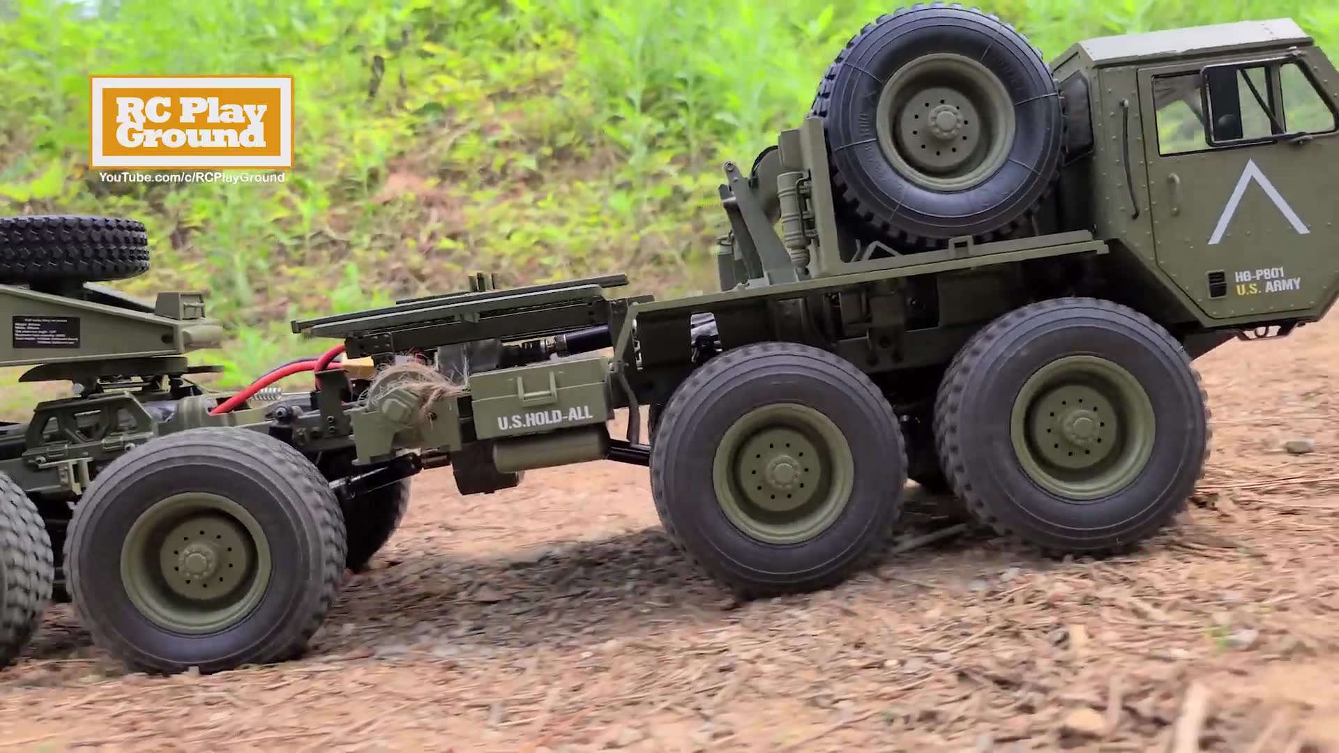 RC遥控HG P806军用越野卡车模型