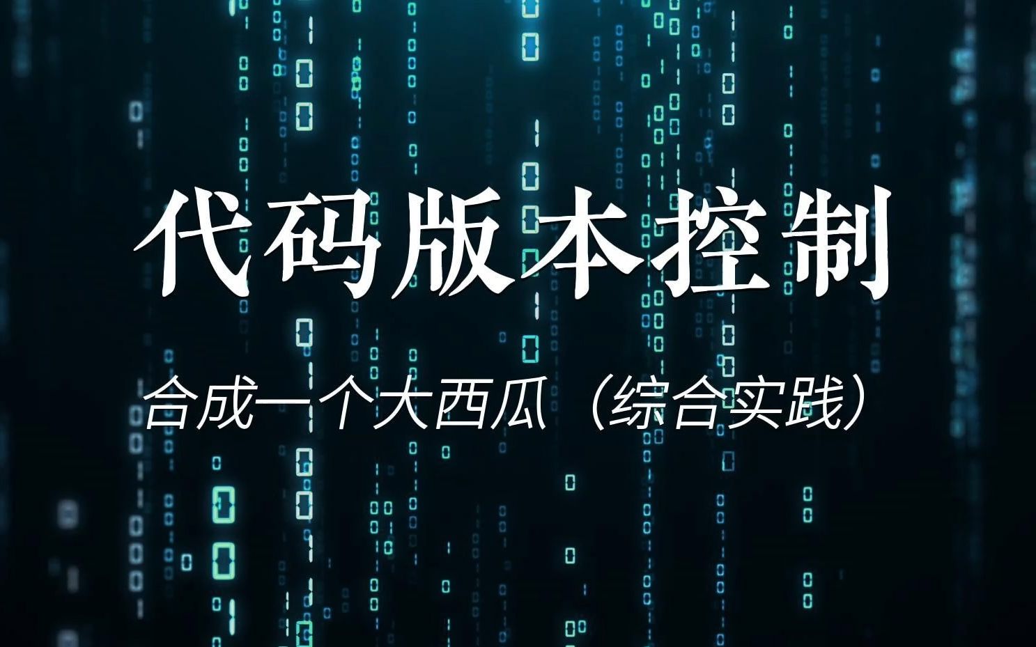 13.1 代码版本控制 《C语言程序设计:一个小球的编程之旅》视频教程