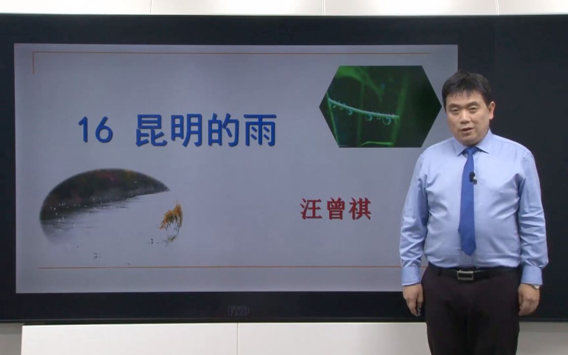 八年级语文上册《昆明的雨》