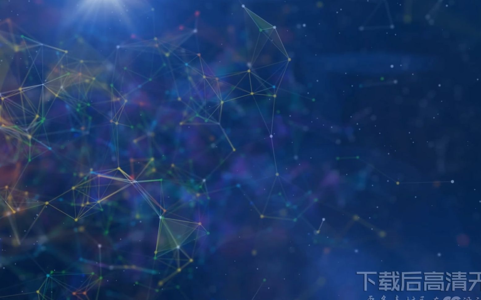 s224 超唯美绚丽科幻科技感后期plexus点线粒子动态视频背景素材ae...