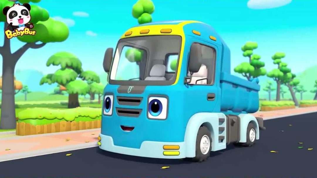 儿童创意动画:工程车救援队出发,工程车儿歌- 宝宝巴士早教动