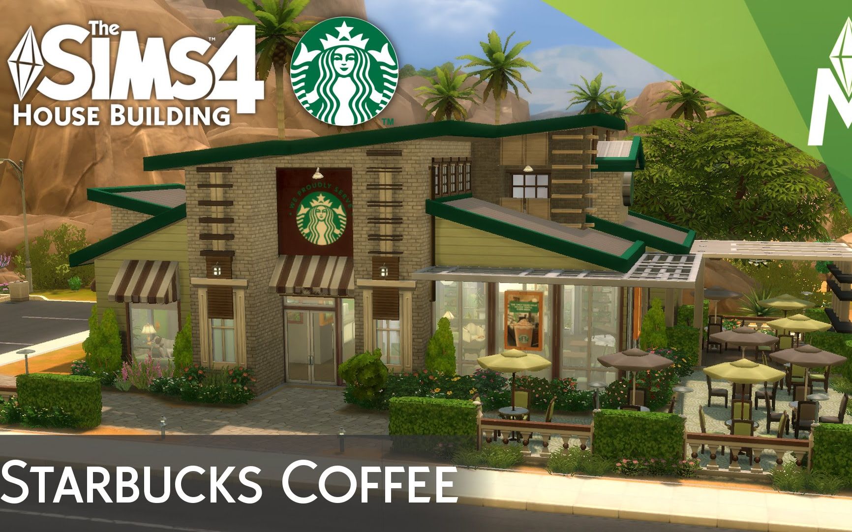 模拟人生4速建搬运|星巴克咖啡馆 by BuildItFilmItM