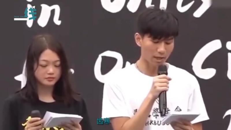 【乱港分子发表“罢课演讲”,一个成语连说三遍都没对】2日,一批自称...