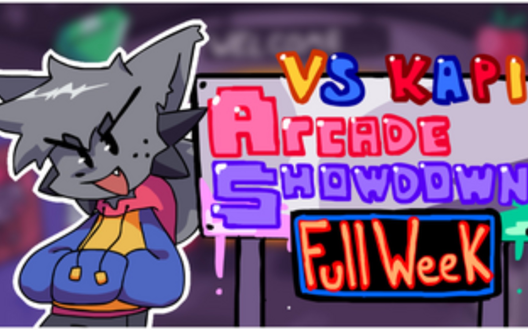 【皮皮周五晚上特供】FNF vs KAPI Arcade Showdown手机网页版!( 看...
