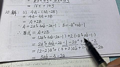 白老师七年(上)数学第二单元整式加减能力提升(4)