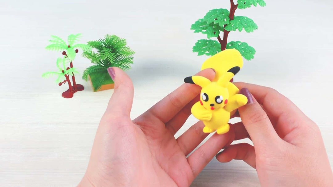 趣味彩泥DIY神奇宝贝皮卡丘 彩泥手工教程